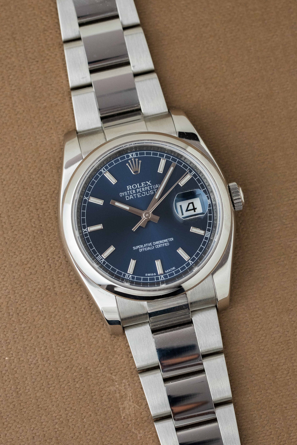 Rolex Datejust Ref. 116200 'Blue' Dial 2012 w/ Box & Papers | Vintage & Pre-Owned Luxury Watches ...