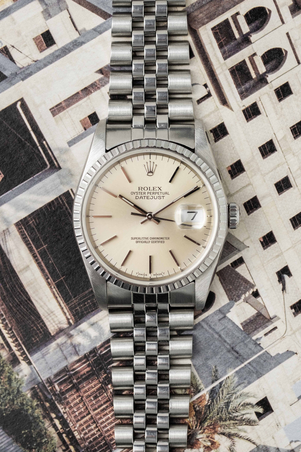 Rolex Datejust Ref. 16220 'Cream Stick' Dial 1989 w/ Service Papers ...